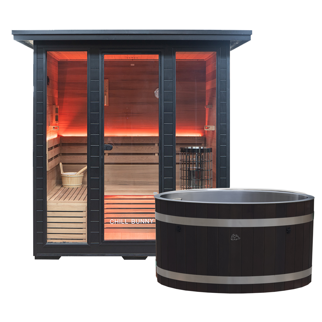 Outdoor Traditional Sauna + Ice Bath Combo | Chill Bunny – Chill Bunny ...
